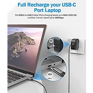 USB C Cable 10Ft for Samsung S20/S21/S22/S23 Ultra,60W 2Pack Type C Charger Fast Charging Compatible with Galaxy S20+/S21+/S22+/A70/A71/A72,Note 20 ipad 2020/pro