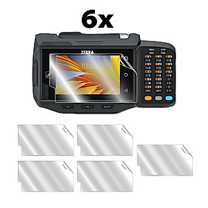 IPG Compatible with Zebra WT6300 Handheld Computer Screen Protector 6 UNITS Invisible Guard Free Lifetime Replacement HD Clear Bubble Free screen protection for WT6300