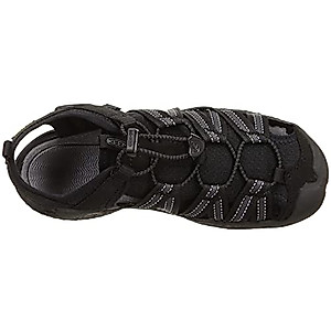 KEEN Women's Drift Creek H2 Closed Toe Water Sandals, Black/Black, 8.5