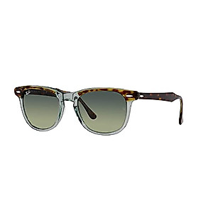 Ray-Ban RB2398 Eagleeye Square Sunglasses, Havana on Transparent Green/Green Vintage, 53 mm