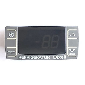 New Dixell Model: XR02CX-4N1F1 Digital Temperature Control Panel Thermostat with Temperature Sensor Probe for Refrigerator - 120v (Technician Ready Bundle)