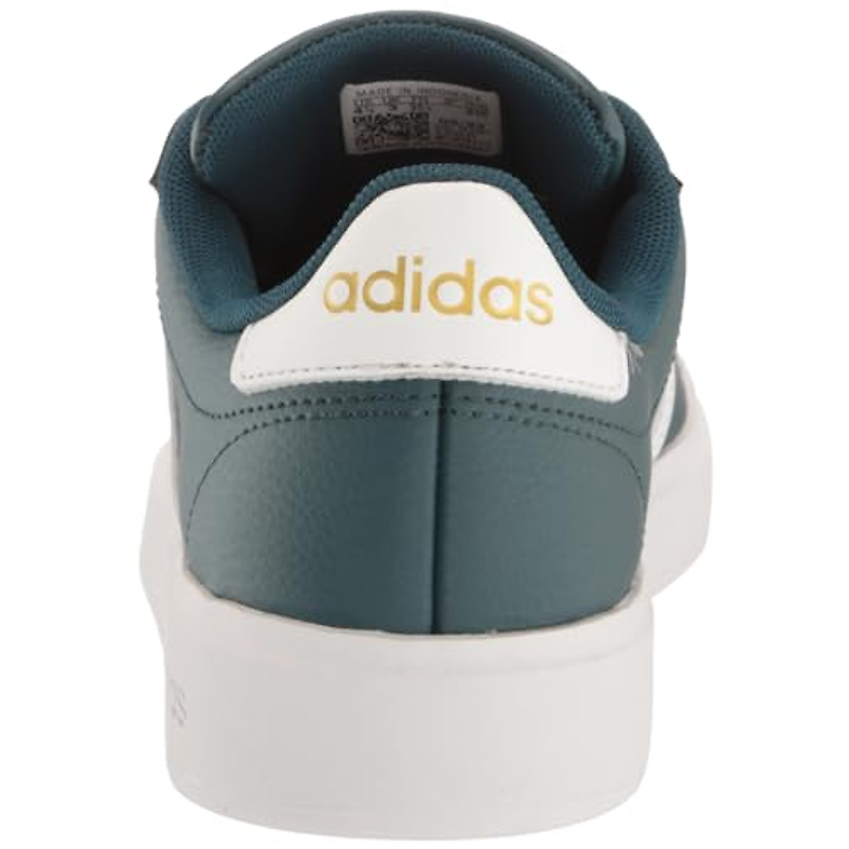 adidas Women's Grand Court Cloudfoam Lifestyle Comfort Sneaker, Arctic Night/White/Gold Metallic, 10