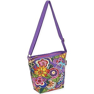Laurel Burch LB5572 Carlotta's Garden Crossbody, 9.5" x 12" x 4"