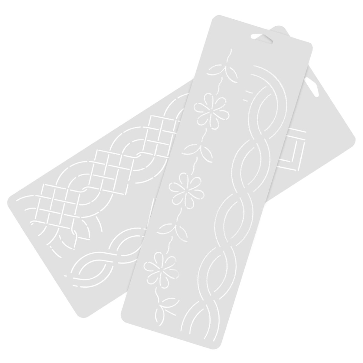 2pcs Embroidery Template DIY Sewing Templates Quilting Craft Sewing Patchwork Template Shaped Templates Sewing Supplies Plastic Quilting Tools DIY Quilting Templates DIY Templates