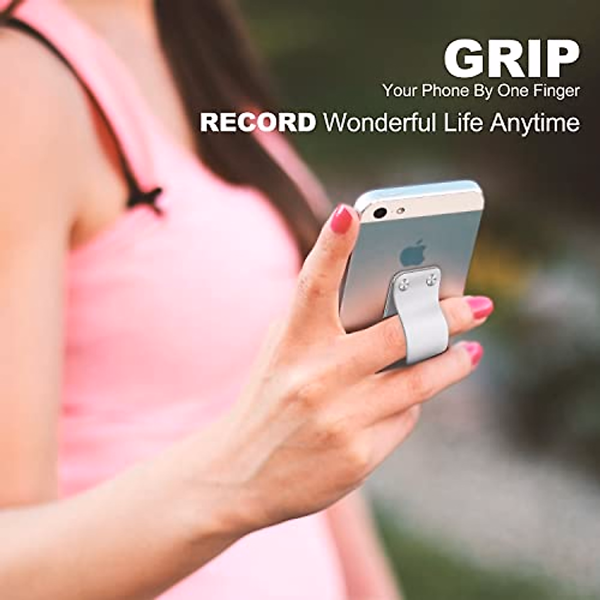 TOQMCI Phone Grip Strap Holder (White)