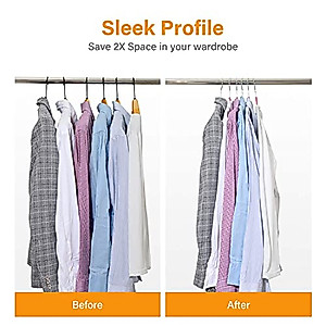 BAGAIL Pack of 100 Velvet Hangers (50 Pink & 50 BlushPink