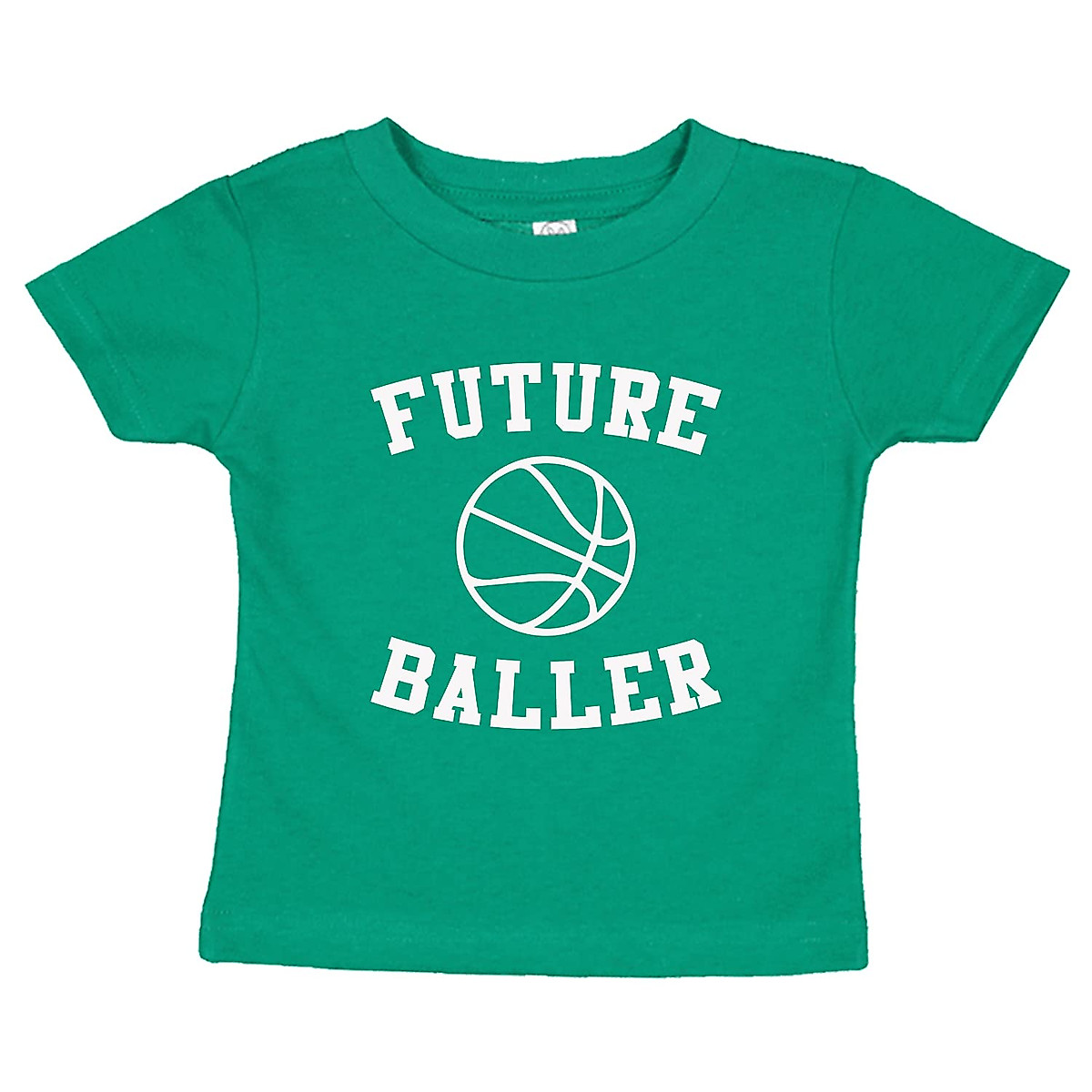 Tees & Tails Future Baller Basketball Player Baby Infant Toddler Tee Shirt (Assorted Colors)