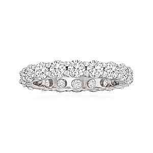 Ross-Simons 2.75 ct. t.w. CZ Eternity Band in Sterling Silver. Size 5