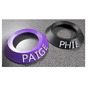 Bowling Ball Holder Personalized, Bowling Ball Cup, Bowling Ball Cleaning Cup (Cup Color Hot Pink)