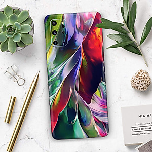 DesignSkinz Blurred Abstract Flow V57 Protective Vinyl Decal Wrap Skin Cover Compatible with The Samsung Galaxy S20 (Screen Trim & Back Glass Skin)