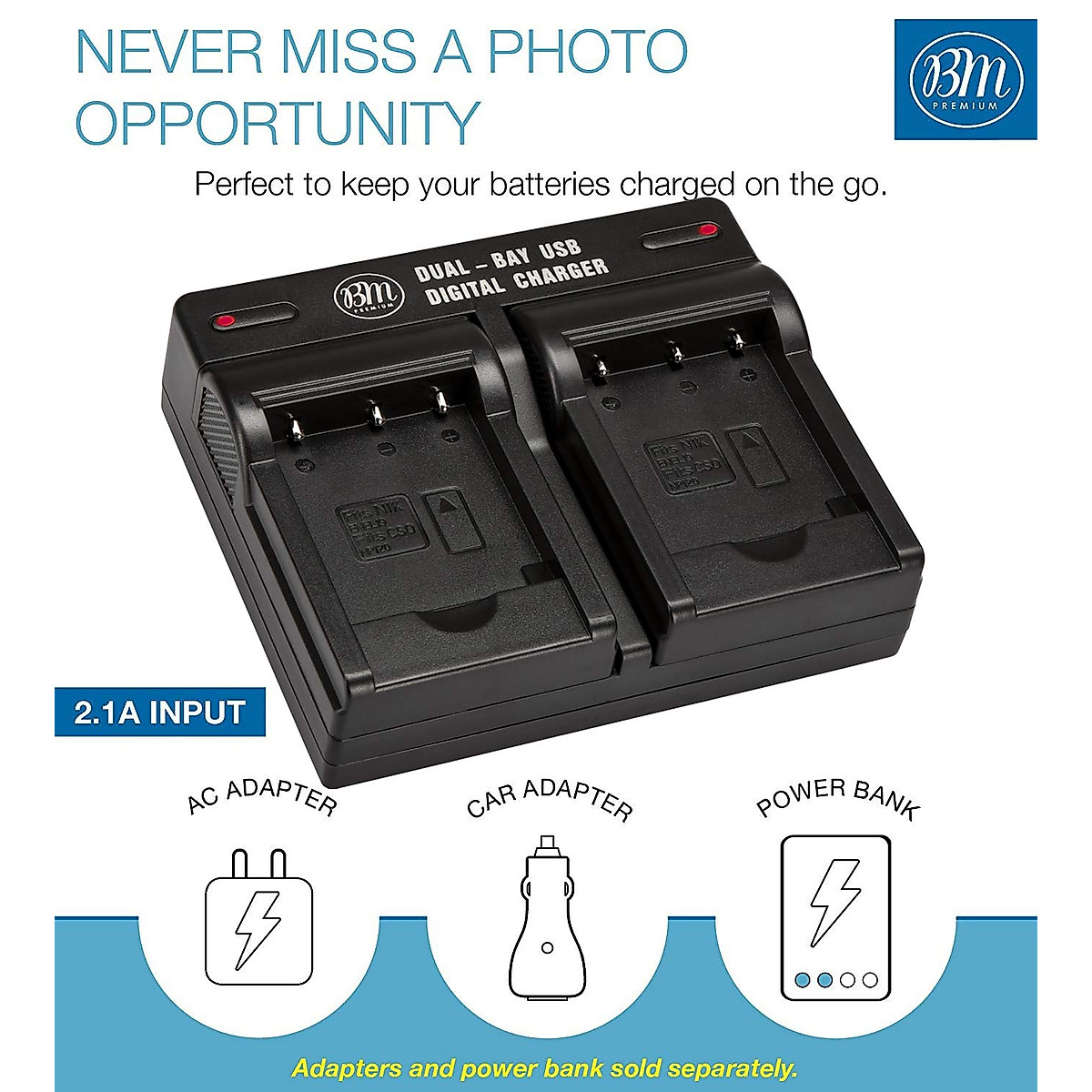 BM 2 EN-EL19 Batteries & Dual Battery Charger for Nikon Coolpix A300, W100, W150, S3100, S3200, S3300, S3500, S3600, S3700, S4100, S4200, S4300, S5200, S5300, S6400, S6500, S6800, S6900, S7000 Cameras