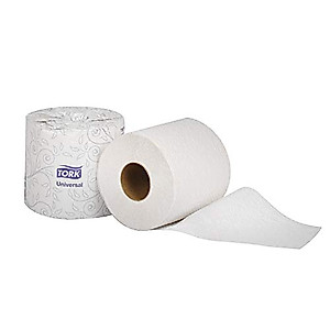 Tork Bath Tissue Roll Universal 2-ply For everyday use at home Biodegradable 4.375x3.75", 500 sheets/roll, 96 rolls/case