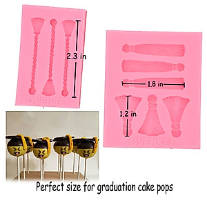 Graduation Tassel Mold Graduation Tassel Cookie Cutters Graduation Cupcake Toppers Graduation Chocolate Candy Fondant Mold for Graduation Party Supplies