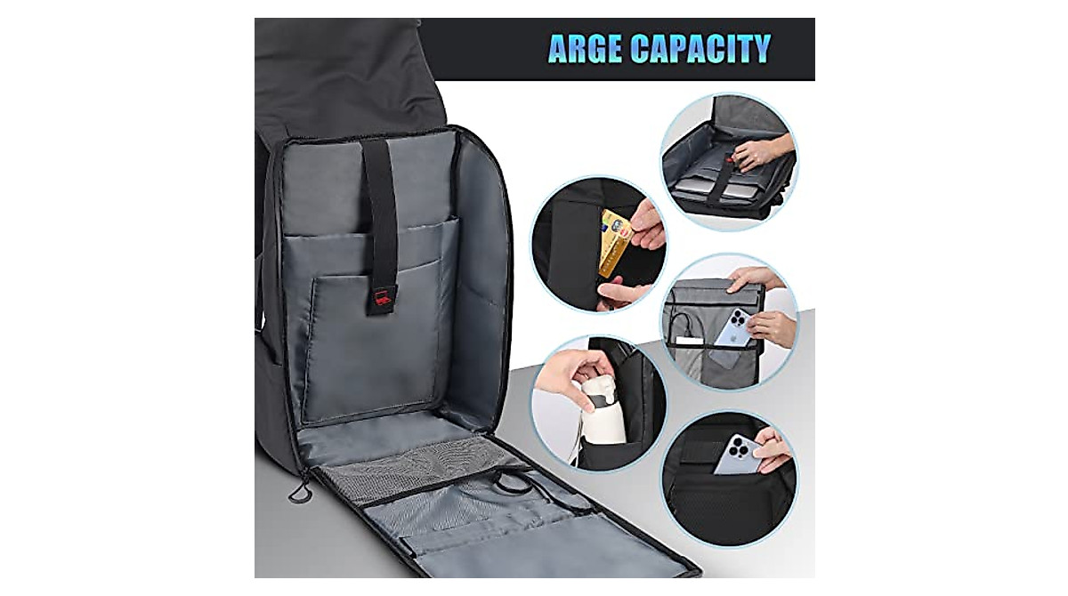 LED Programmable Backpack with App Control | LEI JARVIS 17-inch Laptop Bag