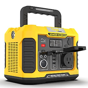 Togo Power 346wh Portable Power Station 330W, 120v/330W Pure Sine Wave Ac Outlet, Outdoor Solar Generator (Solar Panel Buy Separately) For Camping, Hiking, Fishing, Power Outages