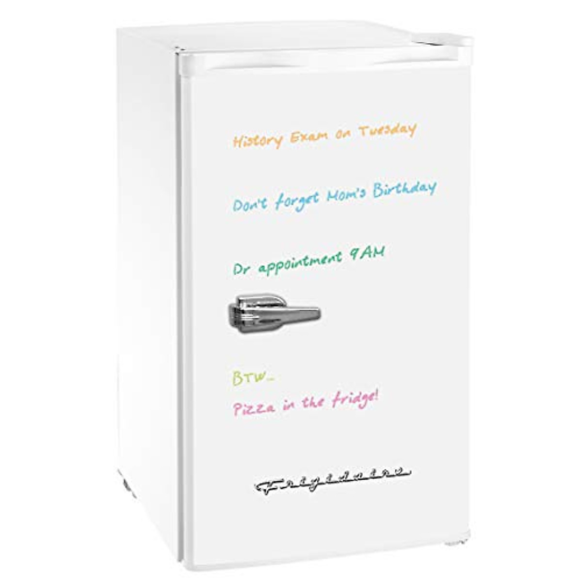 FRIGIDAIRE EFR331-WHITE 3.2 Cu ft Eraser Board Mini Compact Dorm Fridge (White)