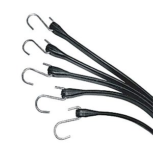 PROGRIP 717904 Multiple Size Natural Rubber Tarp Strap Assortment with S Hooks (Pack of 9)