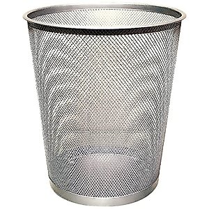 Q-Connect KF00849 18 Litre Waste Basket Mesh - Silver