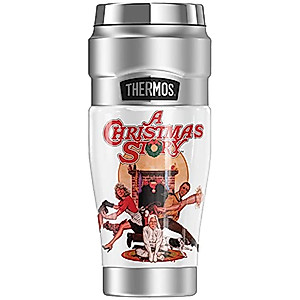 THERMOS A Christmas Story Christmas Story Poster STAINLESS KING Stainless Steel Travel Tumbler, Vacuum insulated & Double Wall, 16oz