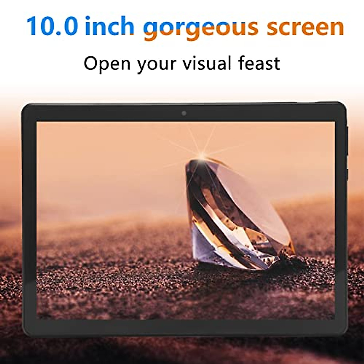 Dual Band Tablet, 2.4G 5G WiFi Support 10 Black Gray Tablet Dual Speakers IPS Screen Dual SIM Slots 3GB RAM 32GB ROM for Desktop (US Plug)