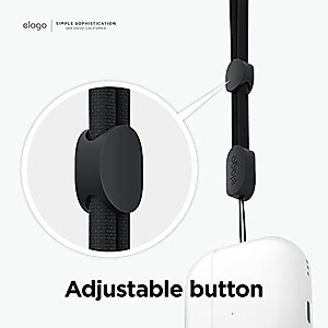 elago Compatible with AirPods Pro 2nd Generation Case Clear with Lanyard - Compatible with AirPods Pro 2 Case, Protective Cover, Shockproof, Wireless Charging, Reduced Yellowing [Deep Purple]