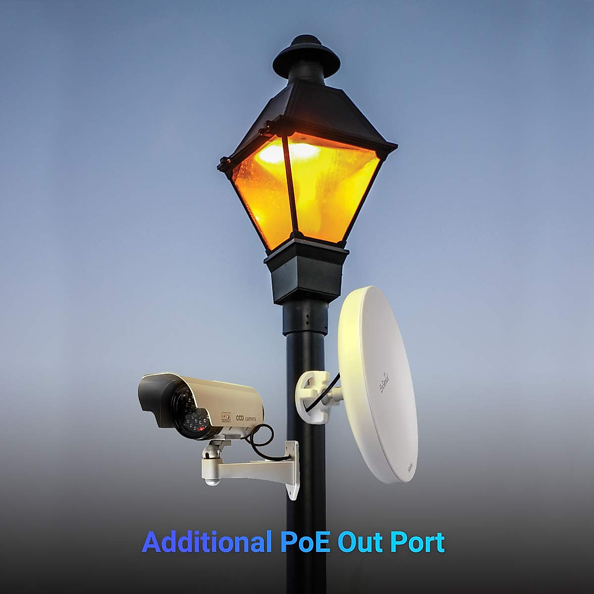 EnGenius Technologies Wi-Fi 5 Outdoor AC867 5GHz Wireless Access Point/Client Bridge, Long Range, PTP/PTMP, Additional 802.3at PoE Port, IP55, 26dBm with 19dBi Directional Antennas (N-EnStationAC Kit)