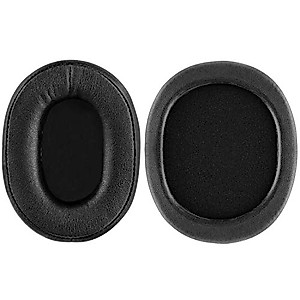 Geekria QuickFit Replacement Ear Pads for Audio Technica ATH-M50X ATH-M50XBT ATH-M60X ATH-M50xBT2 ATH-M50 ATH-M40X ATH-M30 ATH-M20 AR5BT Headphones Earpads, Headset Ear Cushion (Black)