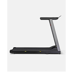 SSPHPPLIE 300 lb Capacity Foldable Treadmill - 3.0HP Portable Folding Treadmills for Home & Office, with Online Events, 12 Programs(App) (Yellow Logo)