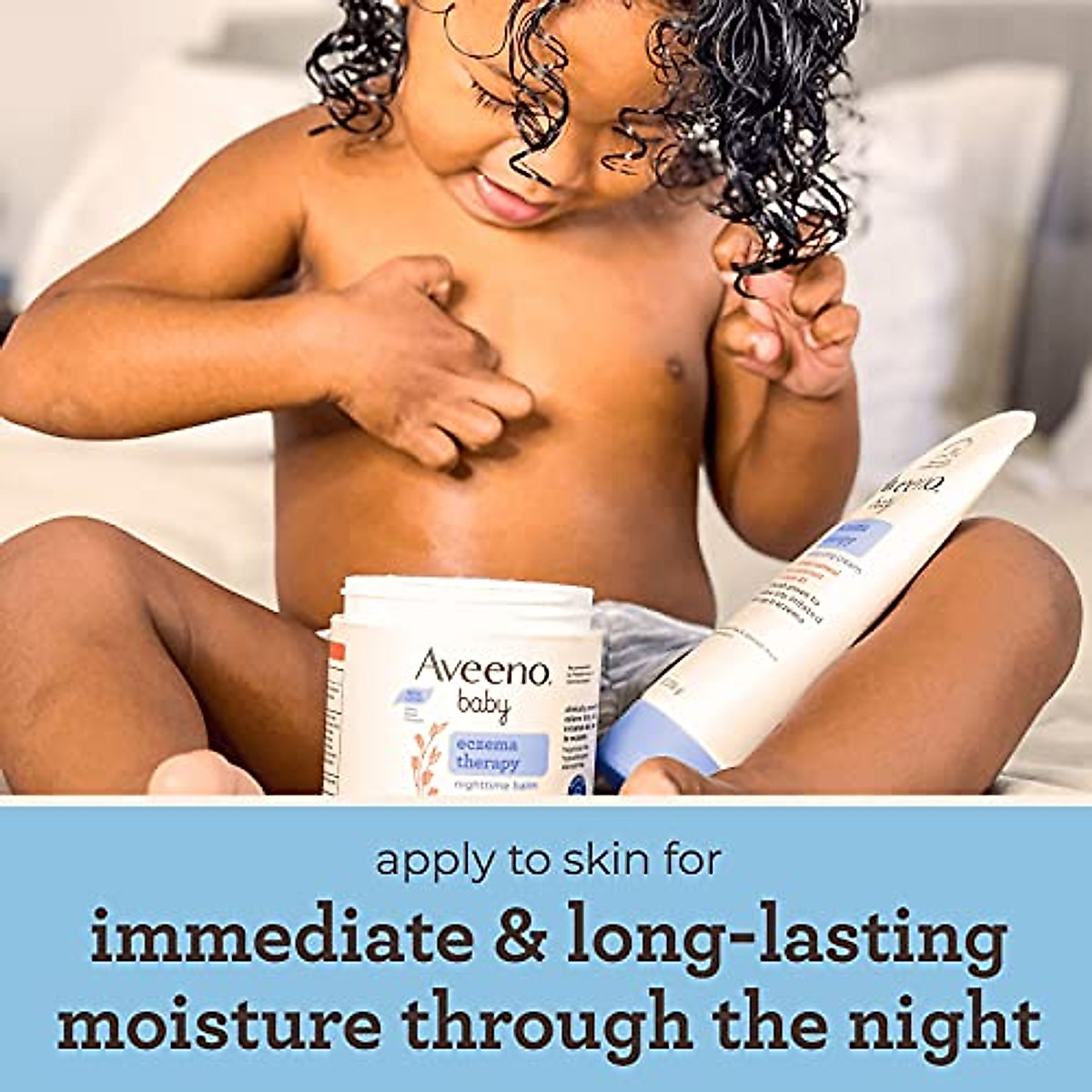 Aveeno Baby Eczema Therapy Nighttime Balm, Skin Protectant for Eczema Relief, 11oz