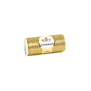 DMC Diamant Metallic Needlework Thread, 38.2-Yard, Light Gold