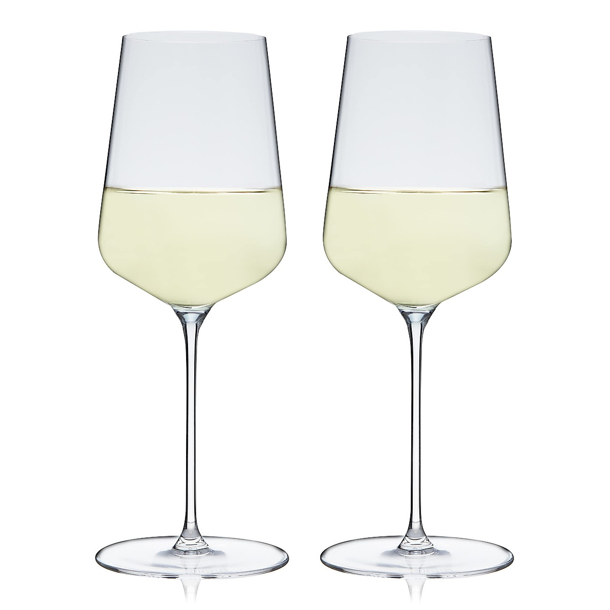 Spiegelau Definition Stemmed White European-Made 15.2oz Dishwasher Safe Crystal Wine Glasses Set of 2