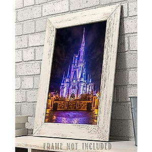 Cinderella's Castle - 11x14 Unframed Art Print - Great Home and Nursery Walt Disney World Wall Art Magic Kingdom Room Decor or Gift Under $15 for WDW Fans