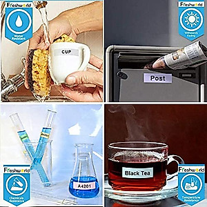 Ptouch Tape 12mm 0.47 Inch Laminated Clear/Purple/Blue/Pink/Lemon Yellow/Mint Green Replacement for Brother TZe Tape Compatible with Brother P Touch PT-H110 D210 D400 1280 1800 Label Maker Tape,6 Pack