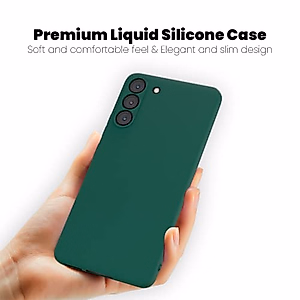 TR4U for Samsung Galaxy S23 Plus 5G Silicone Case Cover, Full-Body Protective Cover, Shockproof Phone Case for Samsung Galaxy S23 Plus 6.6" (2023) (Pine Green)