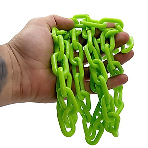 Mandarin Bird Toys by M&M 2001 5ft Medium Green Plastic Bird Toy Chain - A Long Length of Brightly Colored Plastic Pet Thrilling Chain, Lots of uses, Great for Med Sized Pets Conure Cockatiel Lovebird