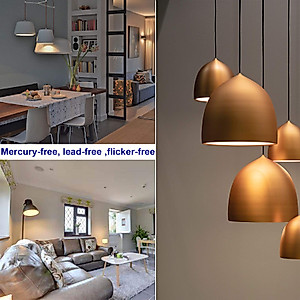 WELLHOME A15 LED Bulbs, 40W Eqv. E26 Base Bulb， 4W, Soft White 3000K, for Home & Ceiling Fans，Non-Dimmable，6-Pack.