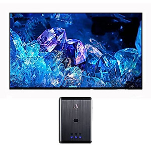 Sony XR77A80K 77" 4K Bravia XR OLED High Definition Resolution Smart TV with an Austere 7S-PS4-US1 4-Outlet Power with Omniport USB (2022)