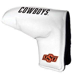 Team Golf NCAA Oklahoma ST Tour Blade Putter Cover (White), Fits Most Blade Putters, Scotty Cameron, Taylormade, Odyssey, Titleist, Ping, Callaway