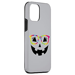 iPhone 12 mini Jack O Lantern Face Pumpkin Halloween Tie Dye Glasses Girls Case