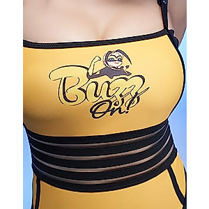 Miraculous Women's Vesperia Beach Shoulder Straps One Piece Swimsuit Bathing Suit (as1, Alpha, x_l, Regular, Regular, Yellow)