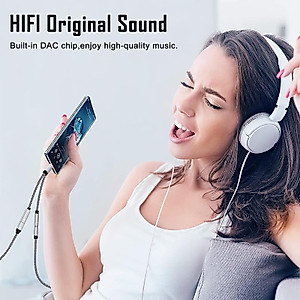 USB Type C Splitter 2-in-1 USB-C to Aux Audio Adapter with PD Fast Charging Dongle Cable,USB C to 3.5mm Headphone Jack Adapter for Samsung Galaxy A15 A54 S24 S23 Ultra S22 S21 S20 Note 20,Pixel 8 7 6