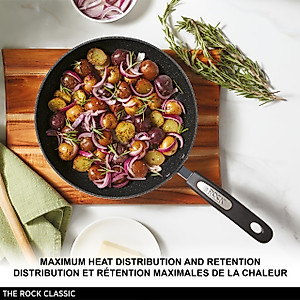 Starfrit The Rock 8-Piece Cookware Set with Bakelite Handles, Black