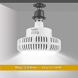 dephen 150W High Bay LED Light Bulb, Mogul E39 Retrofit LED Bulb, 5700K LED Shop Light, 400W-600W Metal Halide/HPS/HID Replacement for Workshop Barn Warehouse Garage Commercial Lighting