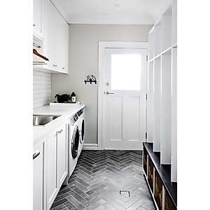 English Bulldog Resting Lazy Sleeping Shaped Black Coated Metal Wall Hook for Leash Key Kitchen Bathroom Bedroom Garage Mud Room