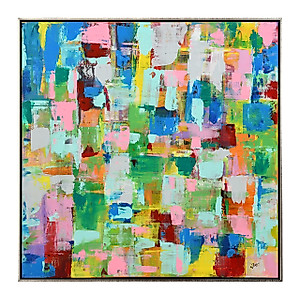 Framed wall art Hand Painted Abstract Oil Painting Wall Art Modern Wall Decor for living room, bedroom, kitchen, hallway, office, dining room, bar