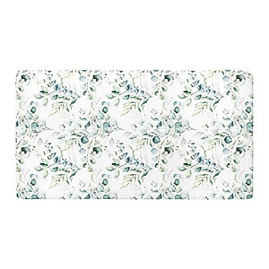 Crib Sheets for Girl - 100% Cotton Fitted Crib Sheet Set - Perfect for Baby Girls - Fits Standard Toddler Mattress (Greenery)