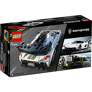 LEGO Speed Champions Koenigsegg Jesko 76900 Racing Sports Car Toy with Driver Minifigure, Racer Model Set for Kids