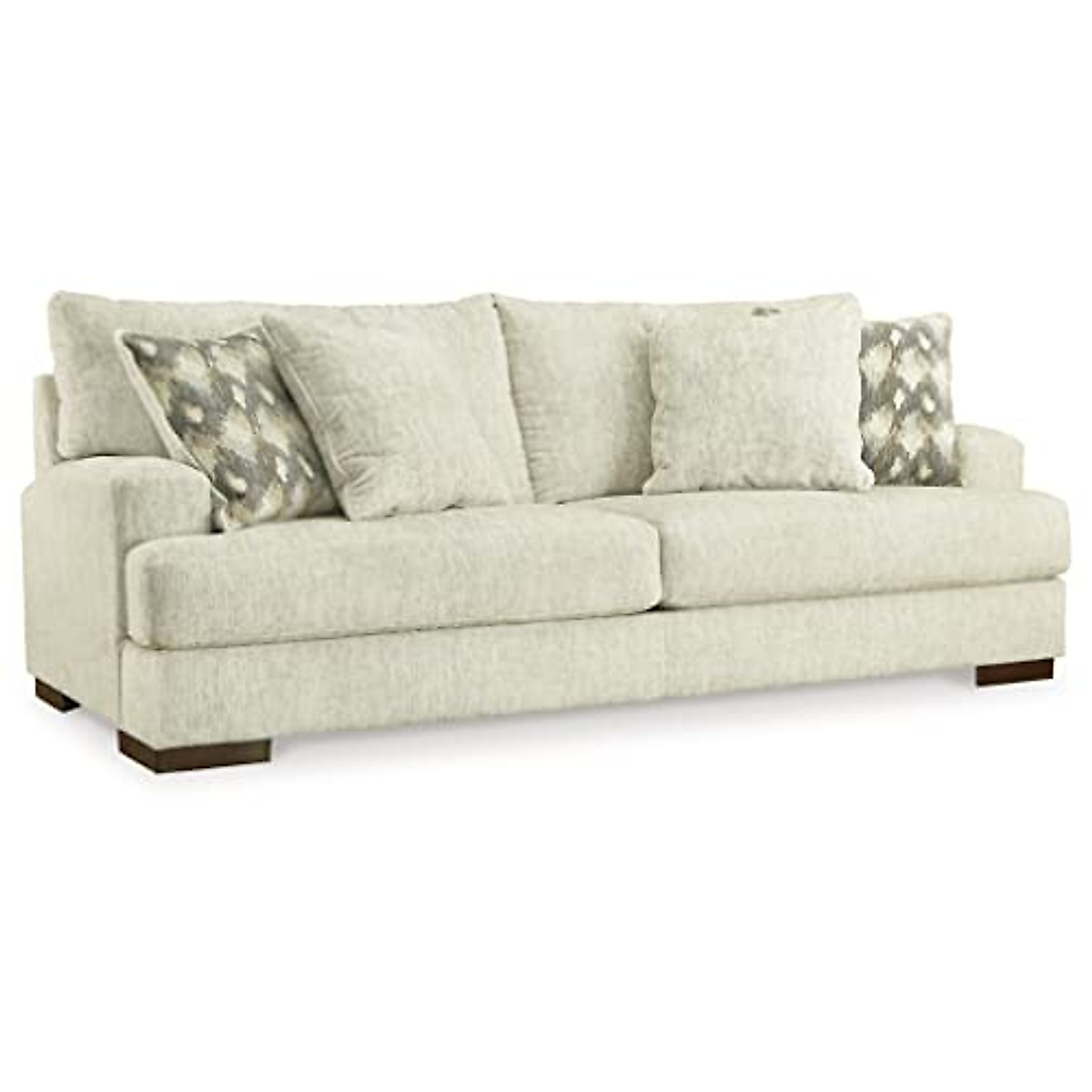 Signature Design by Ashley Caretti Contemporary Sofa with Accent Pillows, Beige