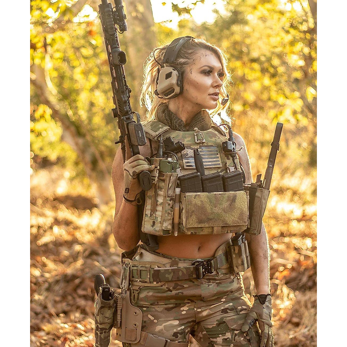 OPSMEN Electronic Shooting Earmuffs Ear Muffs Safety Tactical Sound Amplification Noise Canceling Hearing Protection 22 NRR M31-V2 Desert