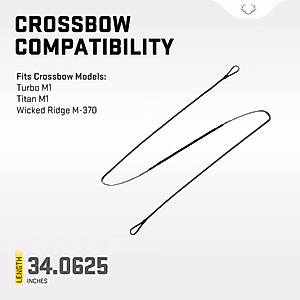 TenPoint Replacement String for Turbo M1 & Titan M1 Crossbow (HCA-11619-S) - Also Compatible with Wicked Ridge M-370
